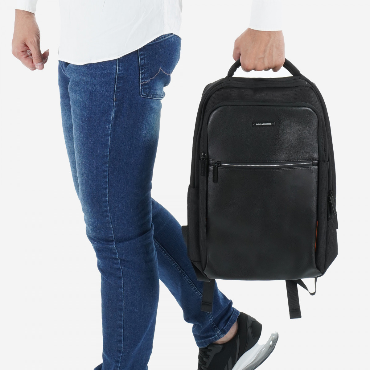 Višenamenski ranac za laptop i putovanja, crni | Obuća Metro